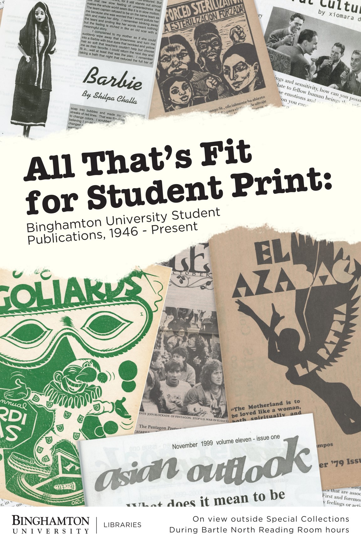Fall 2023 Exhibit: “All That’s Fit for Student Print: Binghamton ...